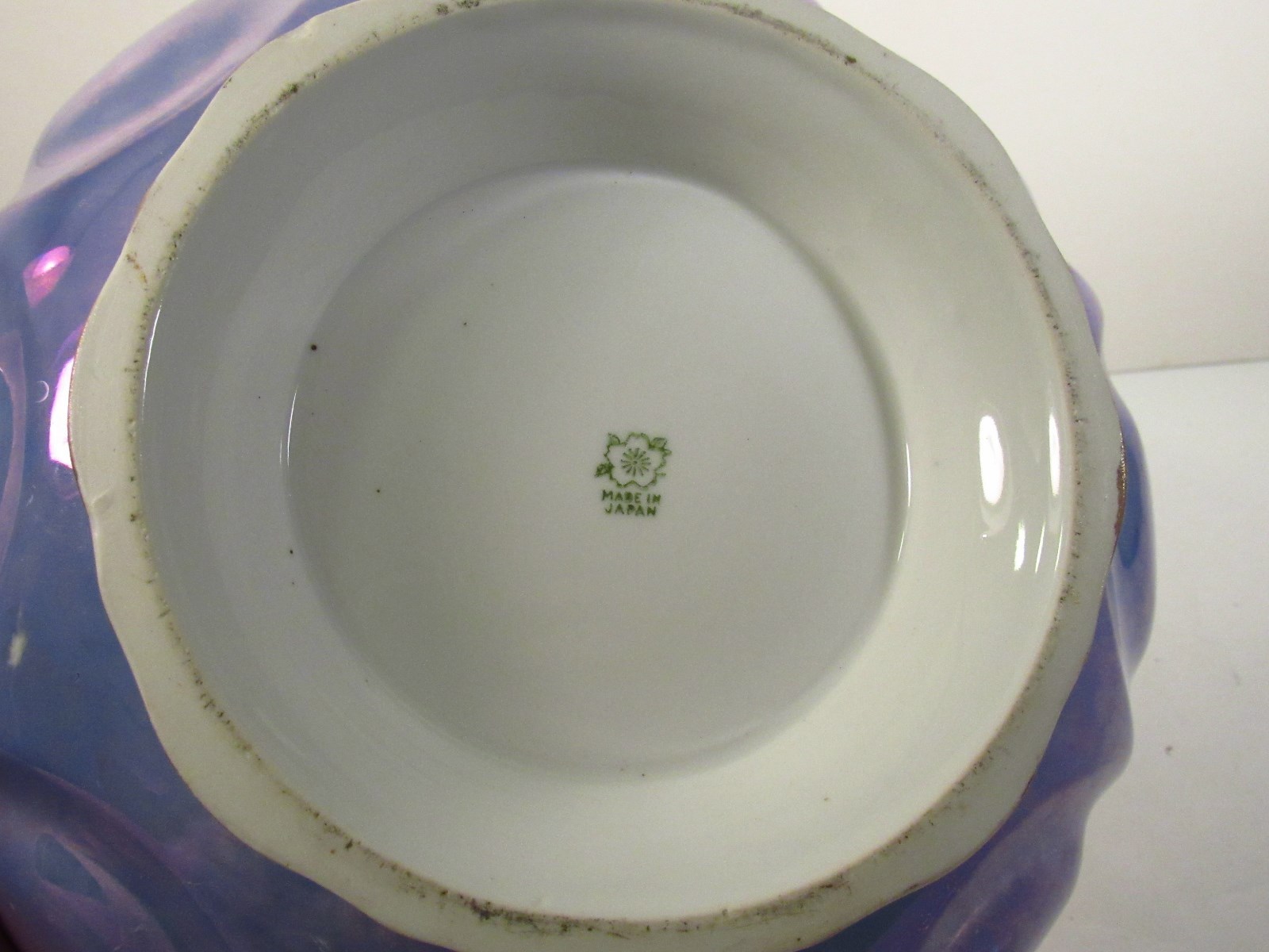 NIPPON TOKI KASHA FOOTED PORCELAIN BOWL - LUSTERWARE -CHERRY BLOSSOM ...