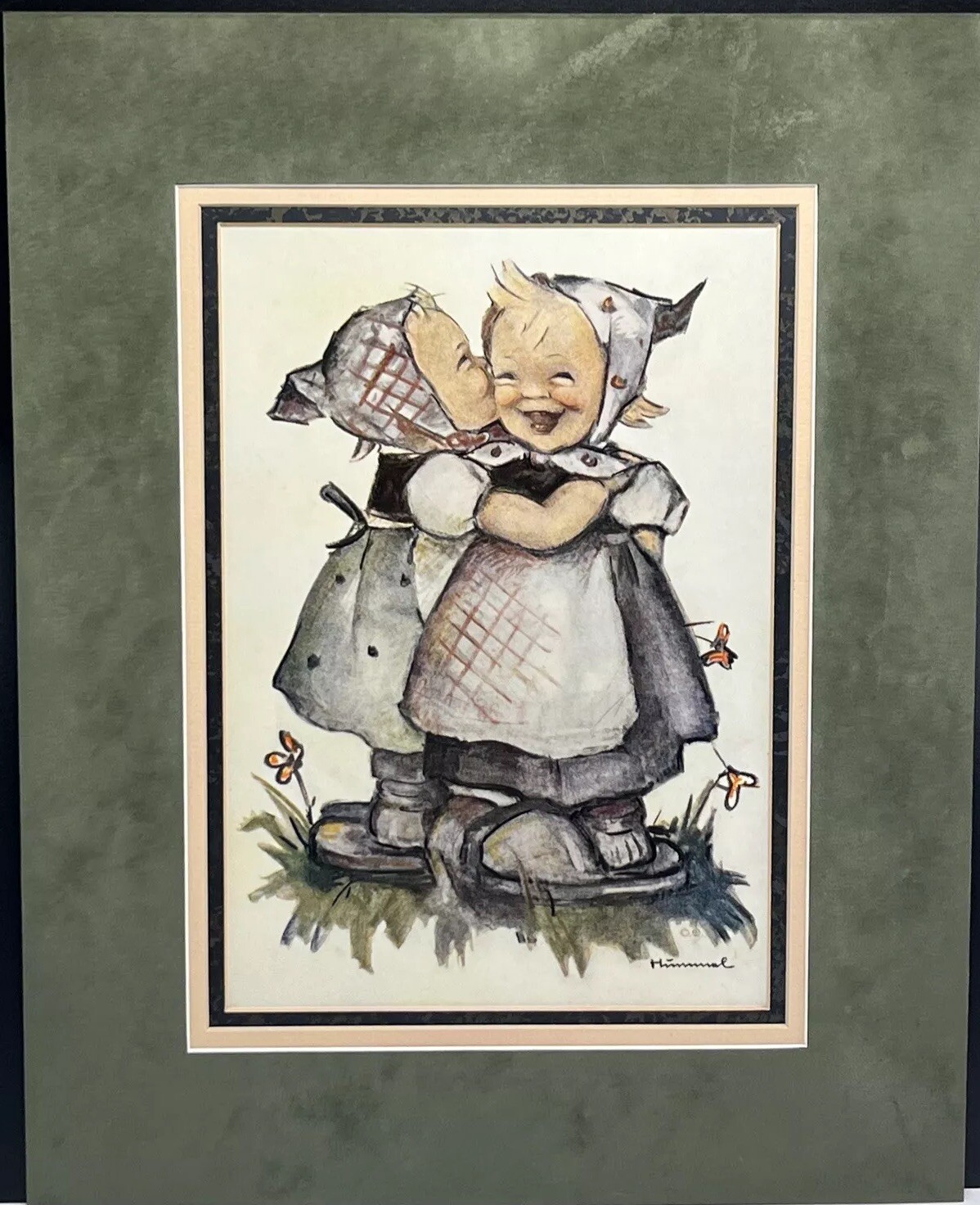 Vintage Hummel Art Print MCM Munich Germany Grannycore 1954 Unframed | eBay