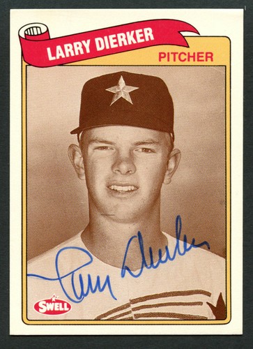 Larry Dierker #78 signed autograph auto 1989 Swell Baseball Greats ...