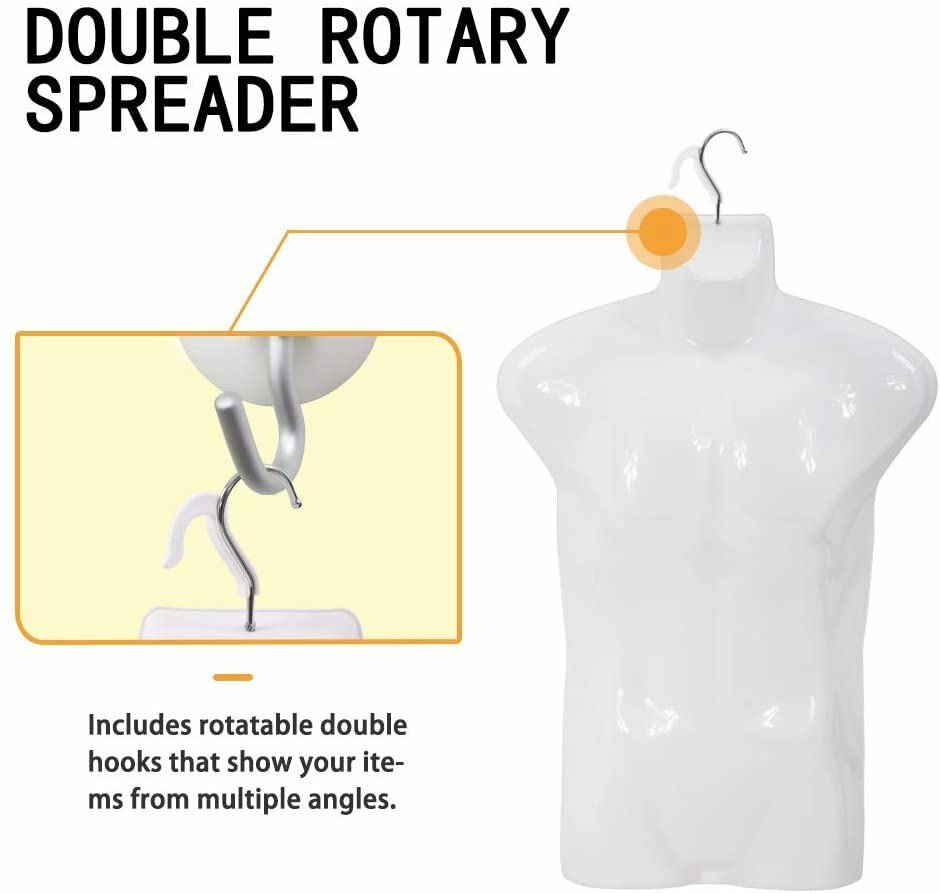 4 PCS Male Mannequin Torso Dress Form Sewing Manikin 30 Inch w/Metal ...