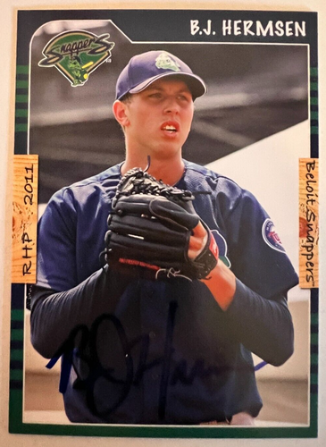 Signed 2011 Beloit Snappers BJ Hermsen Minnesota Twins Rookie | eBay