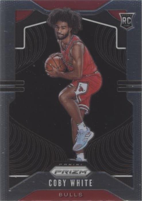 2019-20 Panini Prizm - Rookie Variation Coby White #253 Both Hands on ...