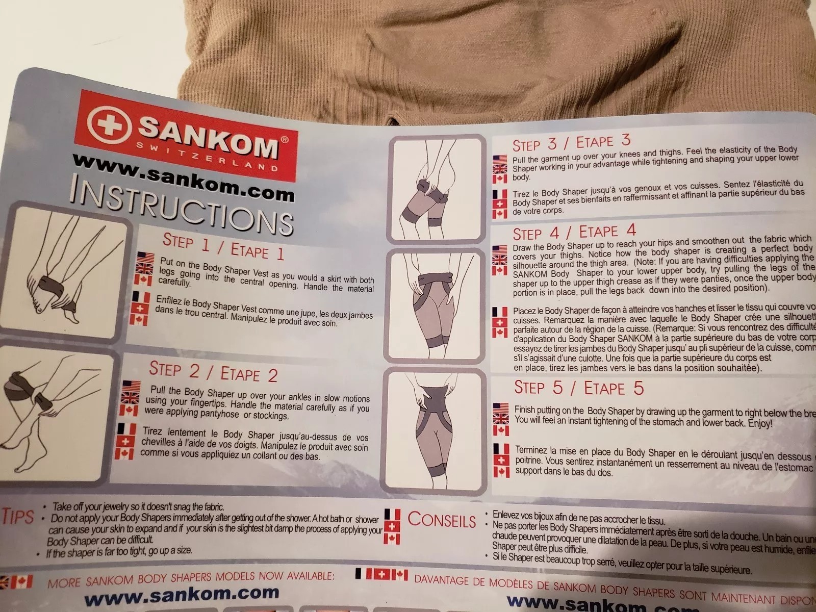 SANKOM Patent Shaper Women XXL #054 slimming posture cooling beige | eBay