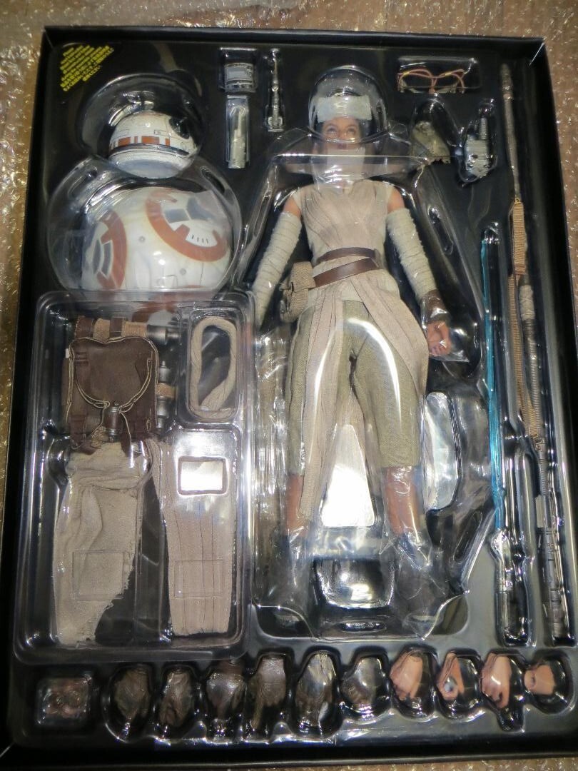 Movie Masterpiece Star Wars The Force Awakens Rey BB8 Hot Toys Action Figure | eBay