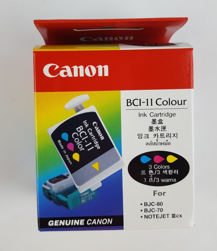 Genuine Canon BCI-11 Color Ink Cartridge BJC-50 70 80 85 55 85w NEW NIB ...