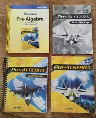 Abeka Pre Algebra Work Text With Solution Key, Quiz/Test key, and Video ...