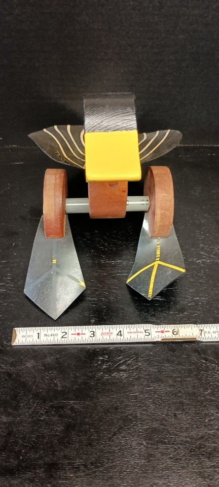 Vintage MCM Wooden Duck Flapping Push Toy On Wheels | eBay UK