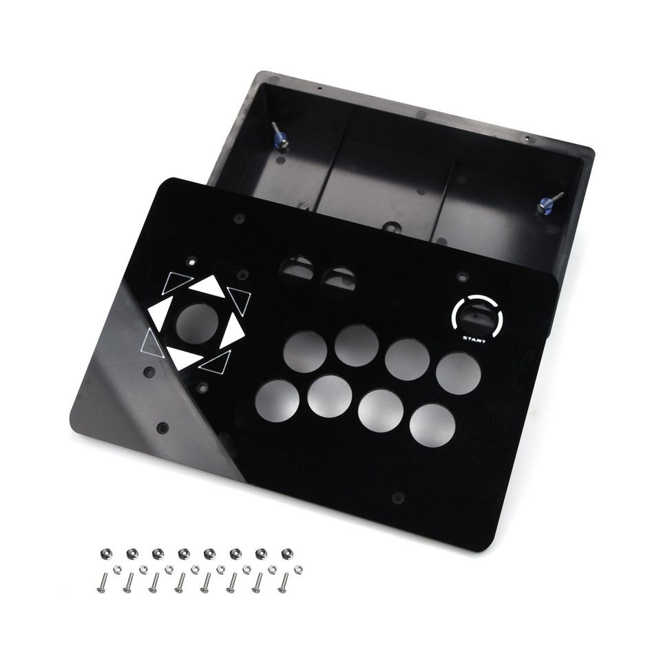 Arcade Joystick Acrylic Panel and Case DIY Game PC Rocker Joystick for ...