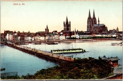 Postcard Germany Cologne Cathedral and the Rhine | eBay