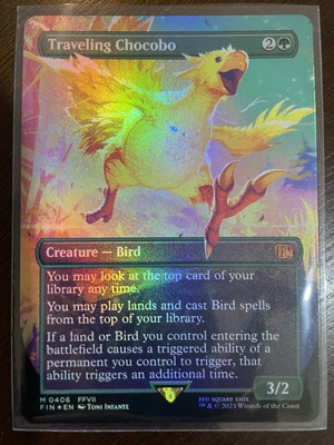 MTG Final Fantasy Traveling Chocobo (Borderless) Foil #406 Mythic | eBay