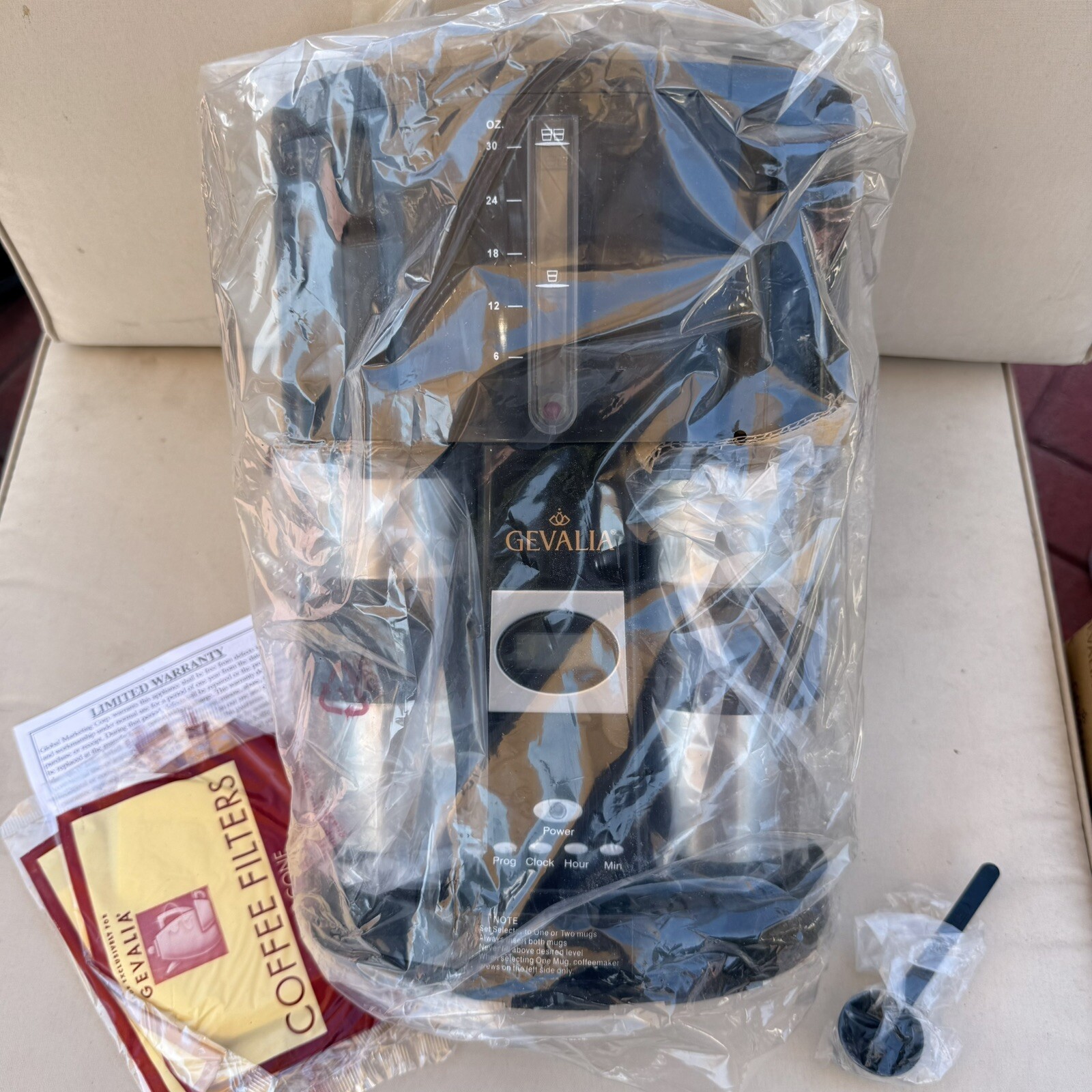 NEW Gevalia Programmable Coffee Maker For Two WS-02AT Black with 2 ...