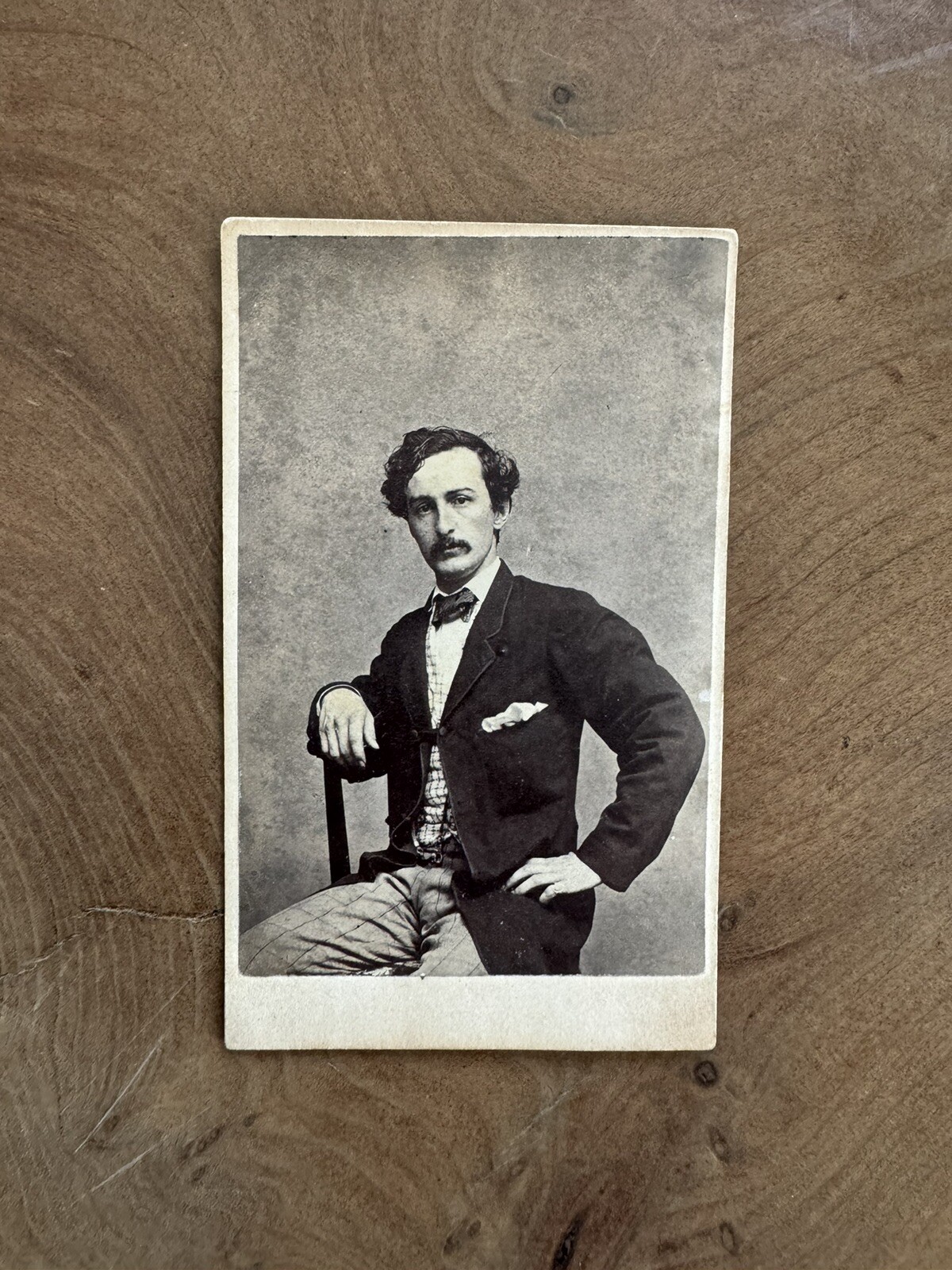 Rare original Carte-de-Visite CDV photograph - John Wilkes Booth ...