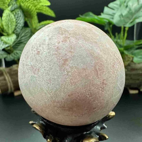 315g natural pink opal sphere quartz crystal ball gem healing decor | eBay