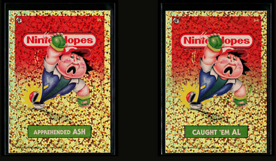 Nintendopes Nintendo GPK Spoof GOLD GLITTER Set Pokemon Ash Gotta Catch ...