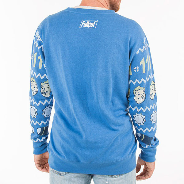 Thinkgeek Bethesda FALLOUT Blue and Yellow Holiday Fleece 111s Select ...