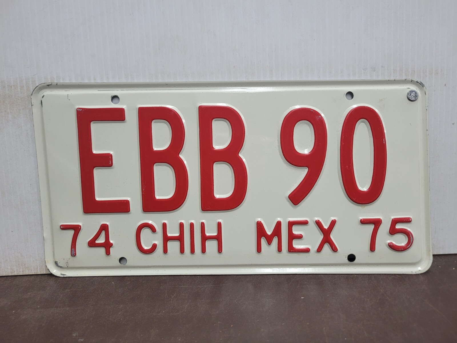 1974 1975 Chihuahua MEXICO License Plate Tag NON PASSENGER | eBay
