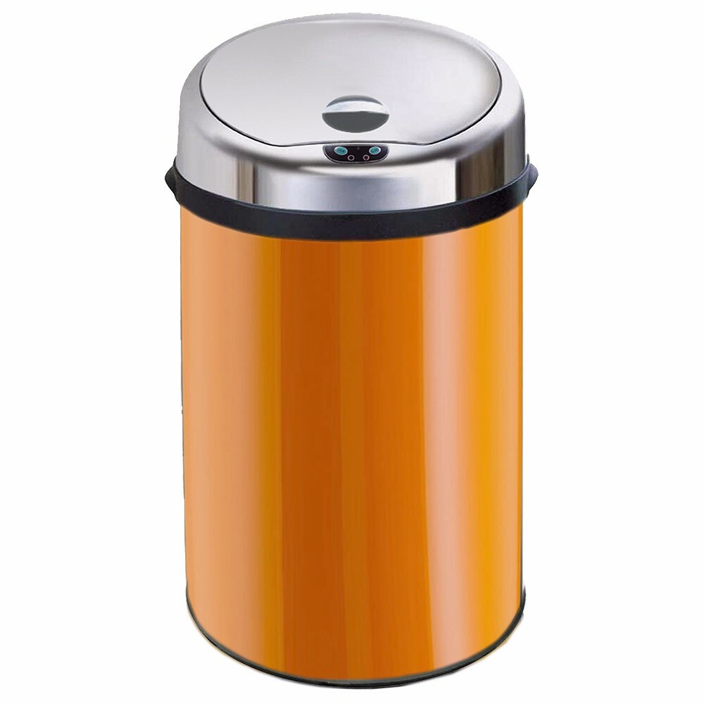 Inmotion 30L Orange Stainless Steel Auto Sensor Kitchen Waste Dust Bin ...