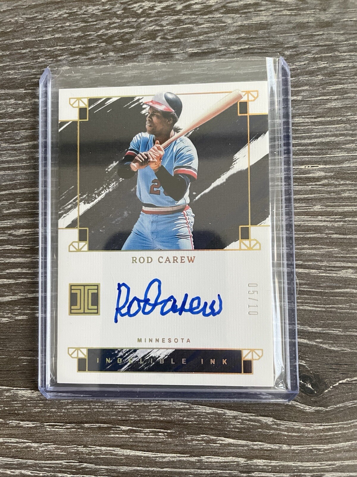 2024 PANINI IMPECCABLE BASEBALL ROD CAREW INDELIBLE INK AUTO Holo Gold ...