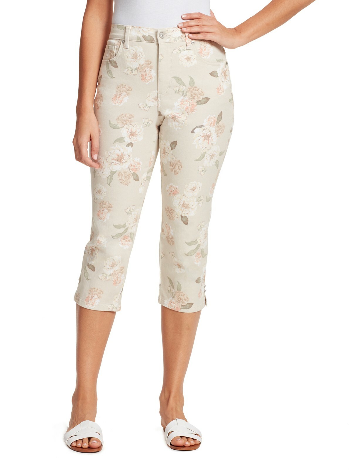 NWT Women's Gloria Vanderbilt Amanda Denim Capris Classic Rise 10 ...