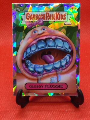 2022 Topps Chrome Garbage Pail Kids Chrome Glossy FLOSSIE 211b Atomic ...