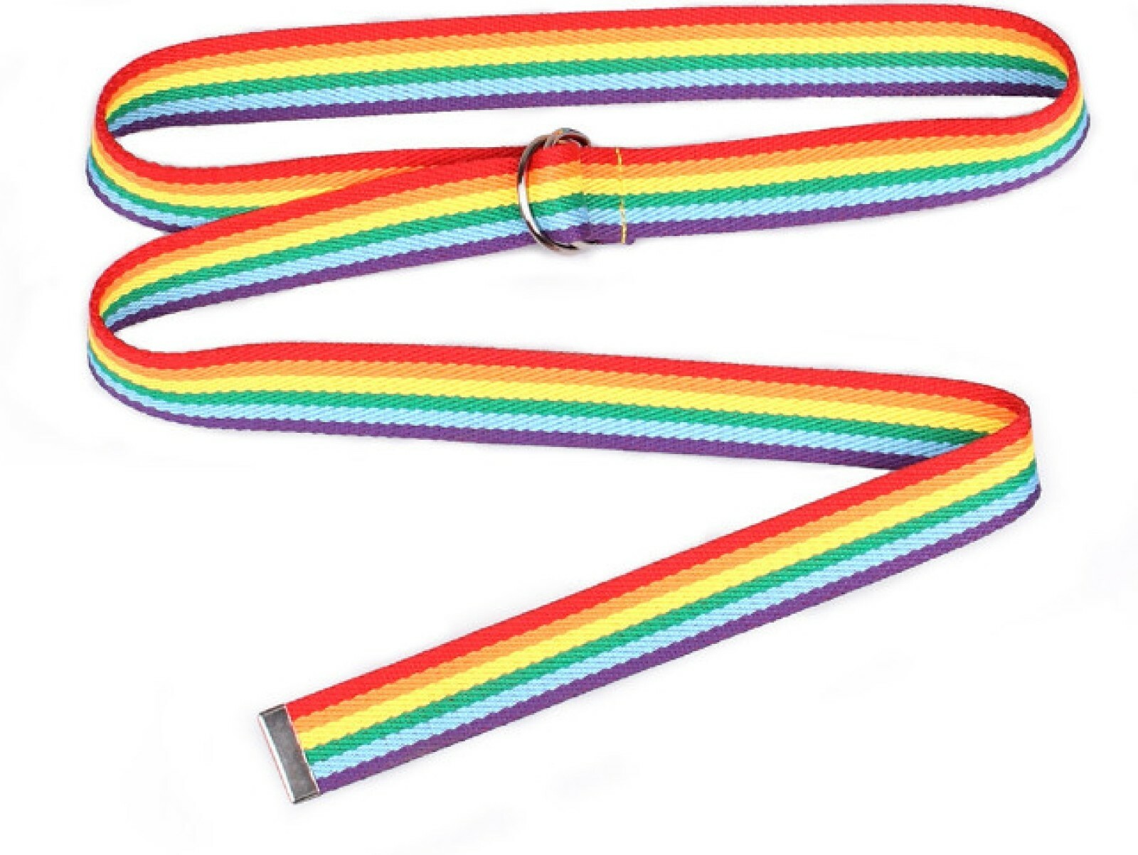 Rainbow Pride Belt Canvas Webbing Men Women Unisex Double D Ring LGBT ...