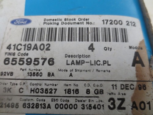 ford transit number plate lamp | eBay UK