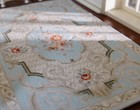 Shabby Chic Pastel Blue French Country Swirls Floral 1/12 Dollhouse Rug ...