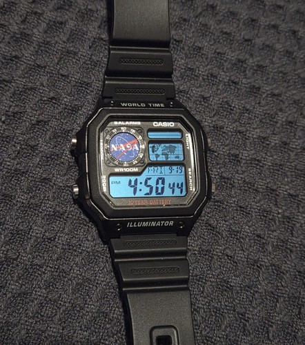 Casio Royale AE1200 Nasa Custom Watch "Blue Dream" | eBay