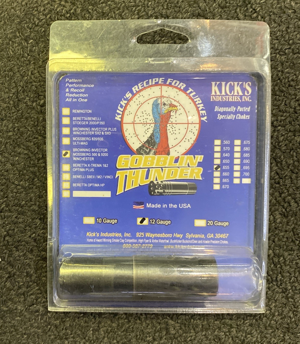 KICK'S GOBBLIN THUNDER CHOKE TUBE FITS BROWNING INVECTOR/ WINCHESTER ...