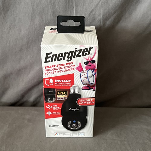 Energizer Smart Wi-Fi Indoor Outdoor Bulb Socket P/T Camera for sale ...