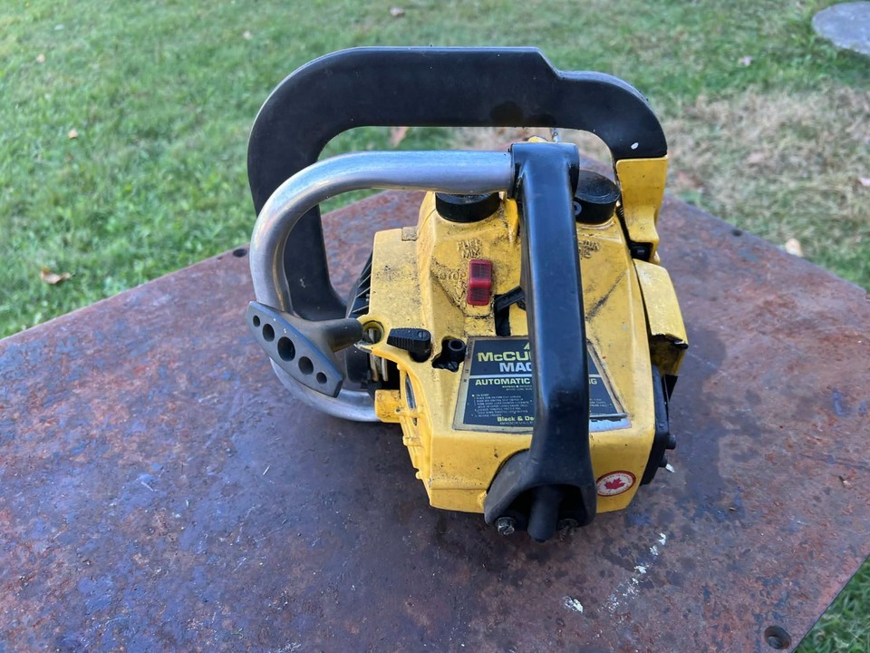 Vintage McCULLOCH MAC 110 Chainsaw Chain Saw 12" Bar Has Compression | eBay