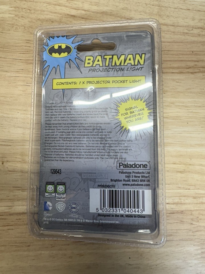 Batman Projection Pocket Torch Light Bat Symbol RARE | eBay