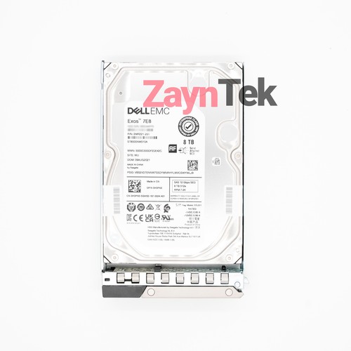 Dell 7E8 8TB 7.2K RPM SAS-12GBPS 256MB 512E Fips-140 3.5inch LFF HDD ...