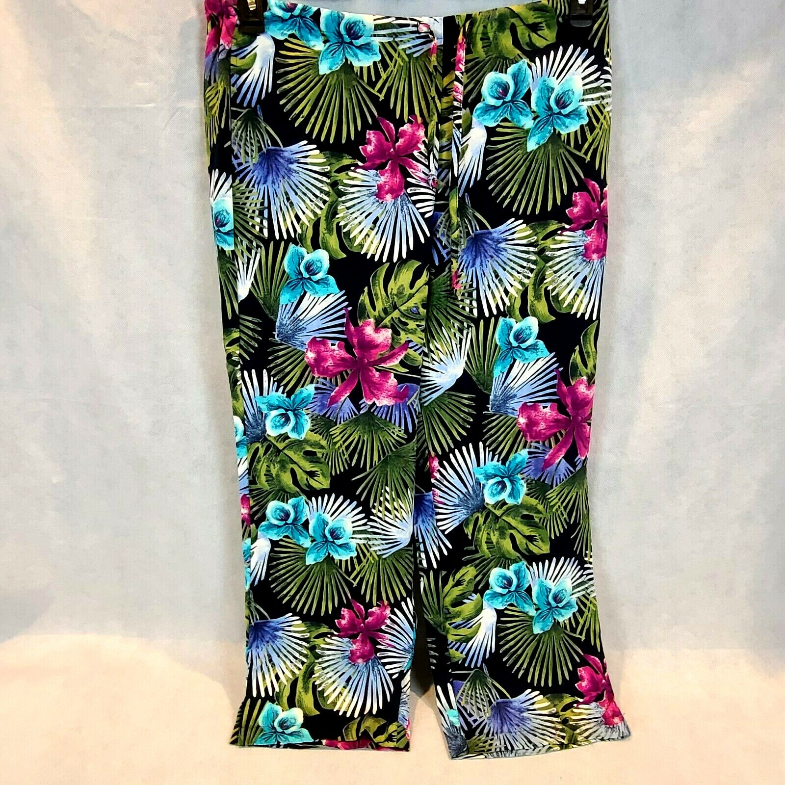 NWT White Stag Petite Large Tropical Floral Hawaiian Pants Drawstring ...