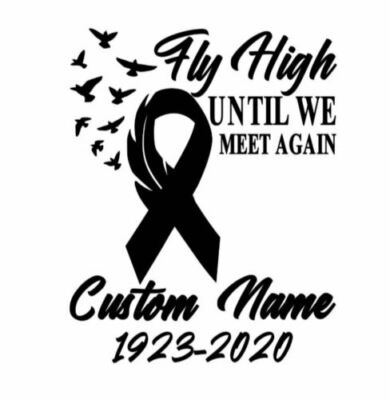 Custom In Loving Memory RIP Cancer Ribbon Vinyl Car Window Decal ...