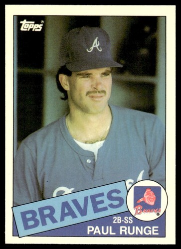 1985 Topps Traded Tiffany Paul Runge Atlanta Braves #100T | eBay