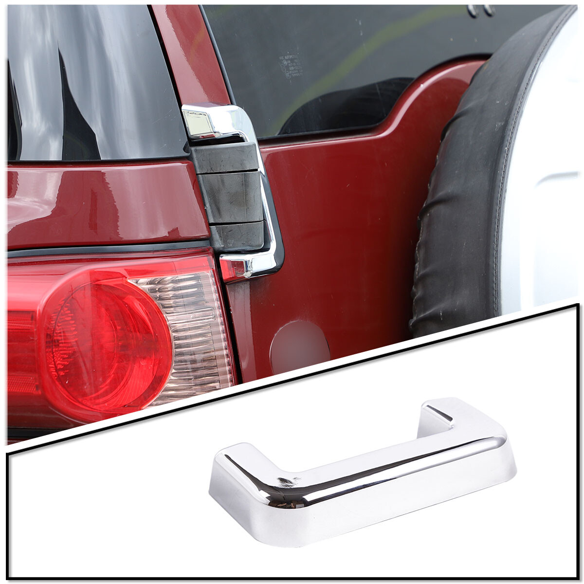 ABS Tailgate Door Rotary Shaft Frame Cover Fit For Toyota FJ Cruiser ...