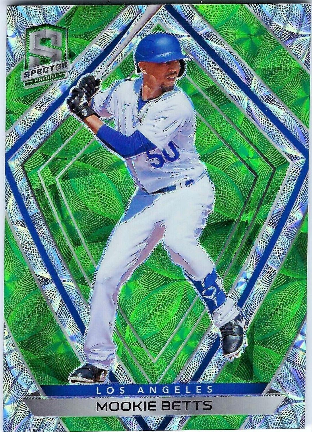 2020 Panini Chronicles - Spectra Mookie Betts #72 Neon Green Prizm /49 ...