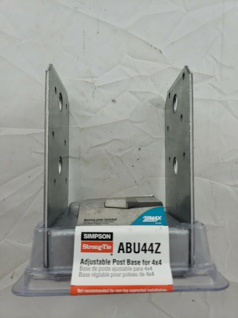 Simpson Strong-tie Adjustable Post Base for 4x4 ABU44Z for sale online ...