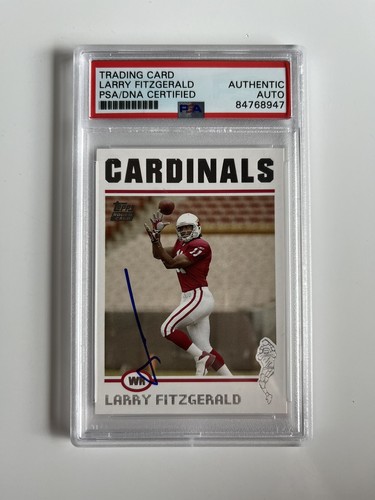 2004 Topps #360 Larry Fitzgerald Autographed/Signed Rookie Psa/Dna ...