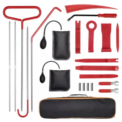 23Pcs Car Door Open Unlock Tool Kit Emergency Open-Fix-Removal Kit | eBay