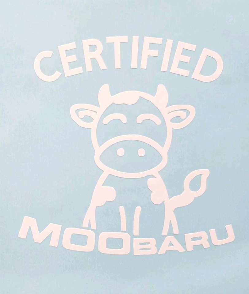 moo moo for subaru auto vinyl decal | eBay
