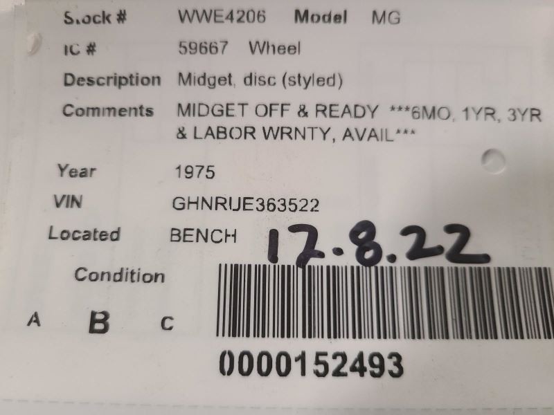 Wheel Sprite Disc Styled 4 Vane Mag Style Fits 64-71 AUSTIN 1648869 | eBay