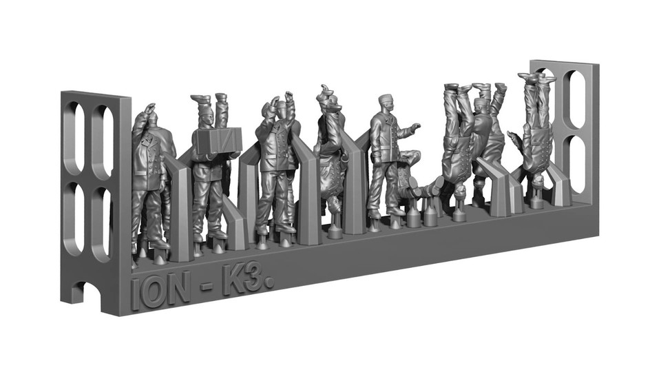 Kriegsmarine 1:144 WWII Crew Set – 36 Resin Figures ION (K144-002 ...