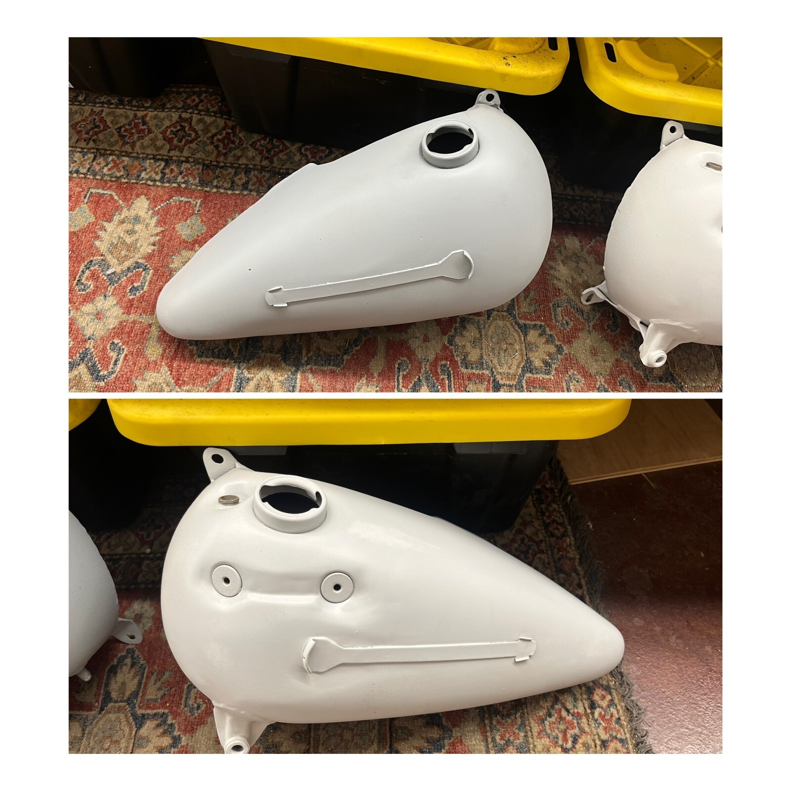 Original OEM 1948 Harley-Davidson FL Panhead Gas Tanks Fuel Tank ...