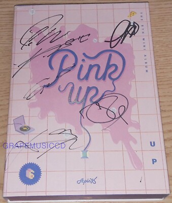 APINK PINK UP 6th Mini Album A VER. K-POP REAL SIGNED AUTOGRAPHED PROMO ...
