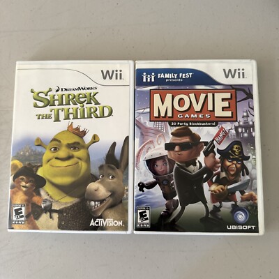 Wii Game Lot Movie Games &Shrek the Third Very Good Condition | eBay