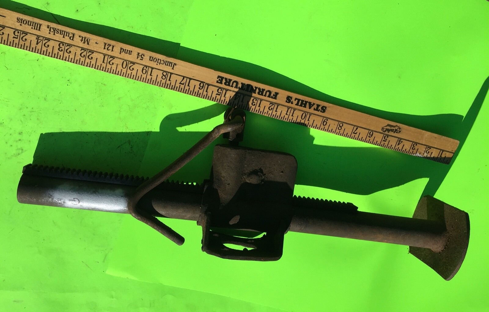 Studebaker bumper jack, no data for model, maybe truck. Item: 12787 g ...