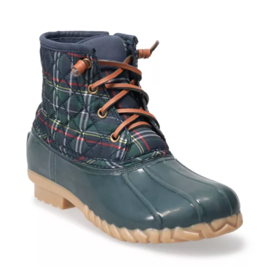 SO Wombat Duck & Snow Quilted Boots Color Plaid Size 7 NWB - 9360579121 ...