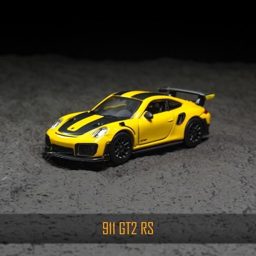 EY Bburago 1:64 Yellow 911 GT2 RS Racing Sports Model Diecast Metal Car ...